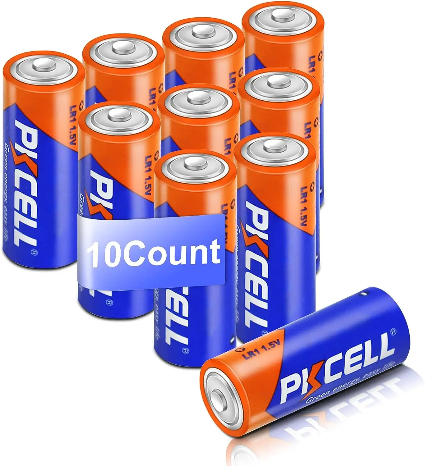 10PCS-PKCELL-LR1-1-5V-Alkaline-battery-N-size-AM5-MN9100-910A-duty ...