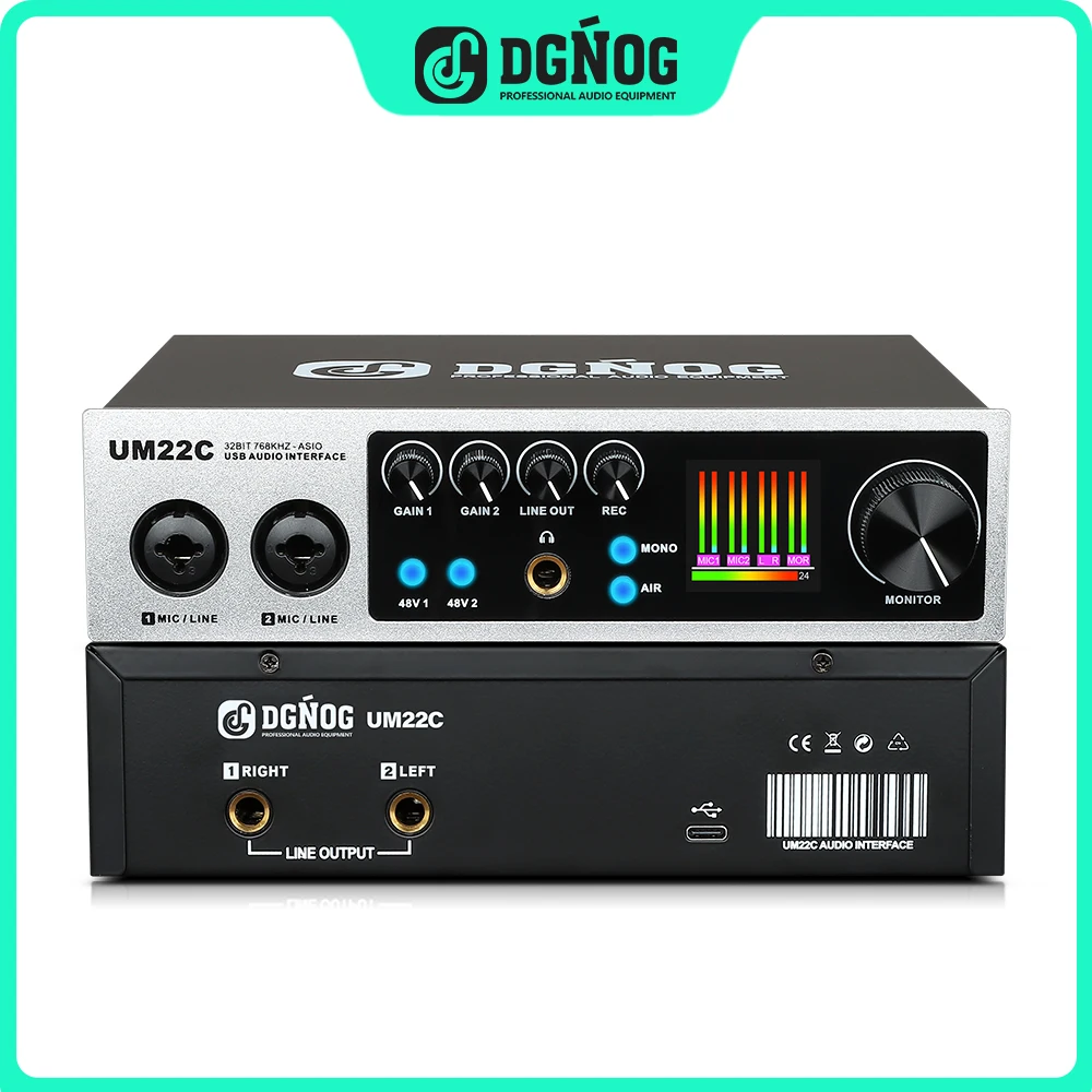 UM22C-USB-Audio-Interface-32bit-768KHz-Professional-Recording-Sound ...