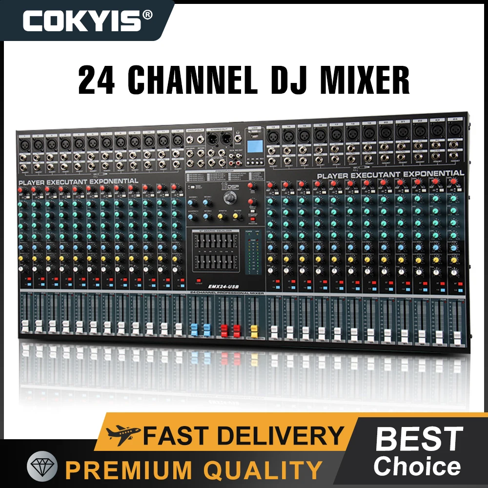 Professional-Audio-Mixer-Console-Studio-DJ-DSP-24-Channel-Sound-mixer ...