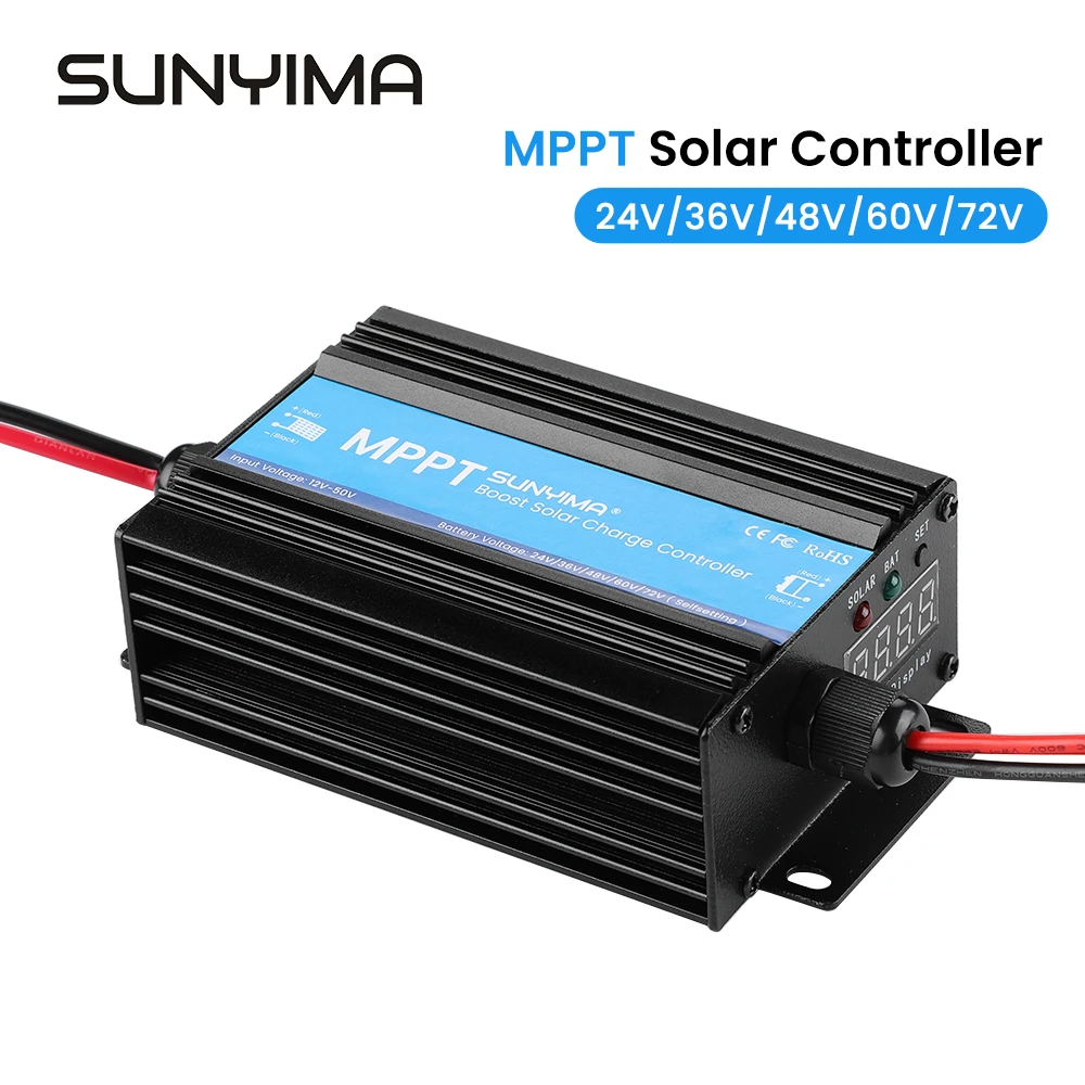 Sunyima 24v/36v/48v/60v/72v Mppt Solar Boost Controller Battery ...