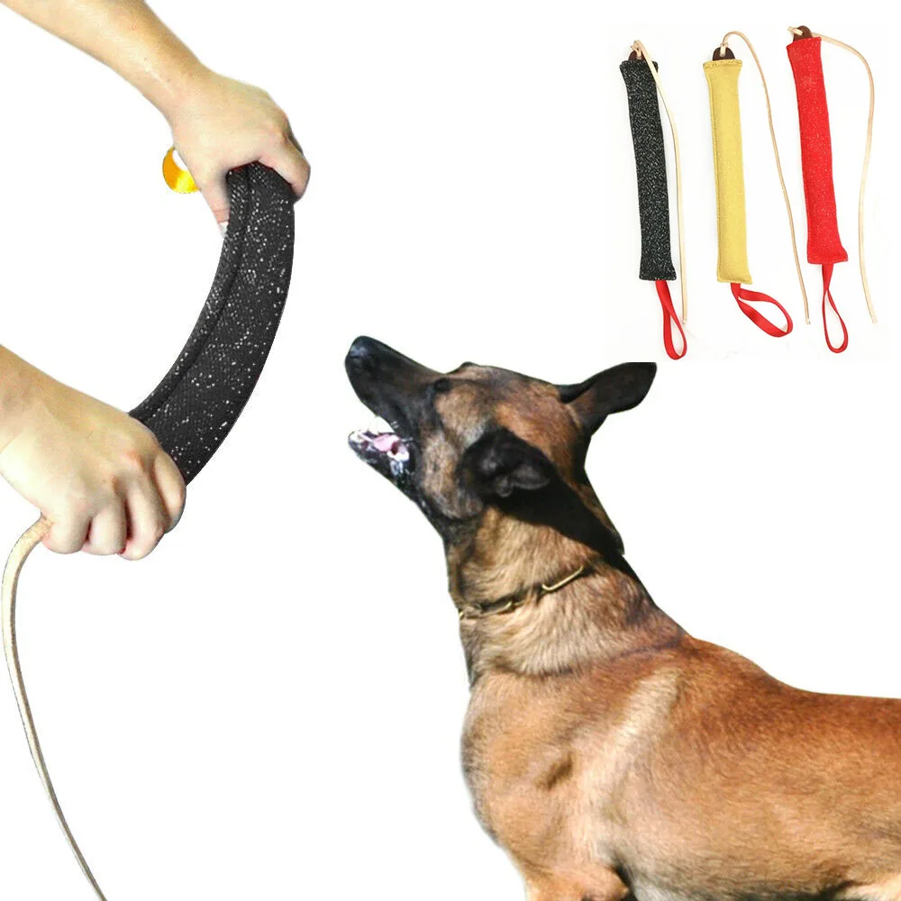 Pet-Dog-Bite-Tug-Chew-Toys-w-Whip-Handle-Training-Builder-Bite-Suit ...