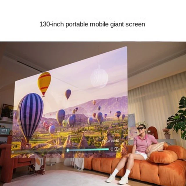Nreal Air AR Smart Glasses Foldable Replacement Lens HD 201inch Large ...