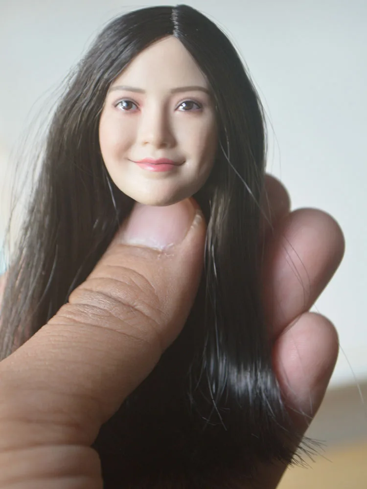 In Stock 1/6 Scale Asian Beauty Head Carving Like Angela Baby 12 Inch ...