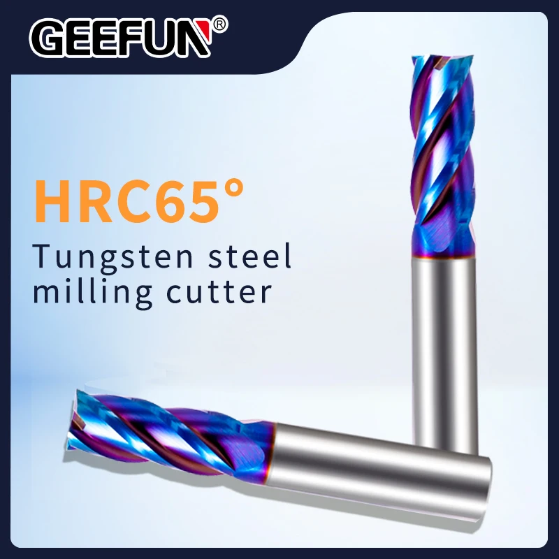 4 Flutes Hrc65 Carbide End Mill | Alloy Carbide Cnc Cutting Tools - 4 ...