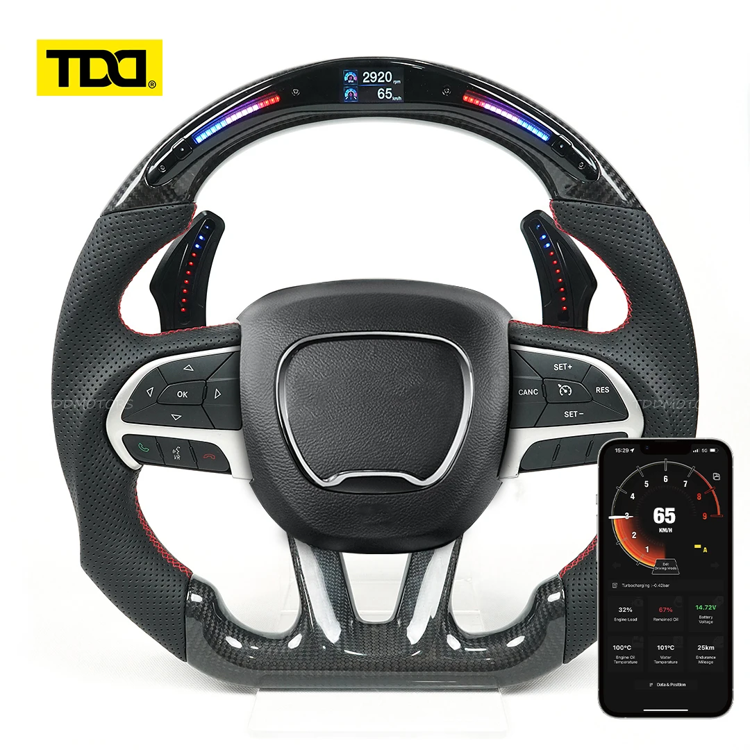 TDD LED Magnetic Paddle Shifter for Dodge Challenger Charger Jeep ...
