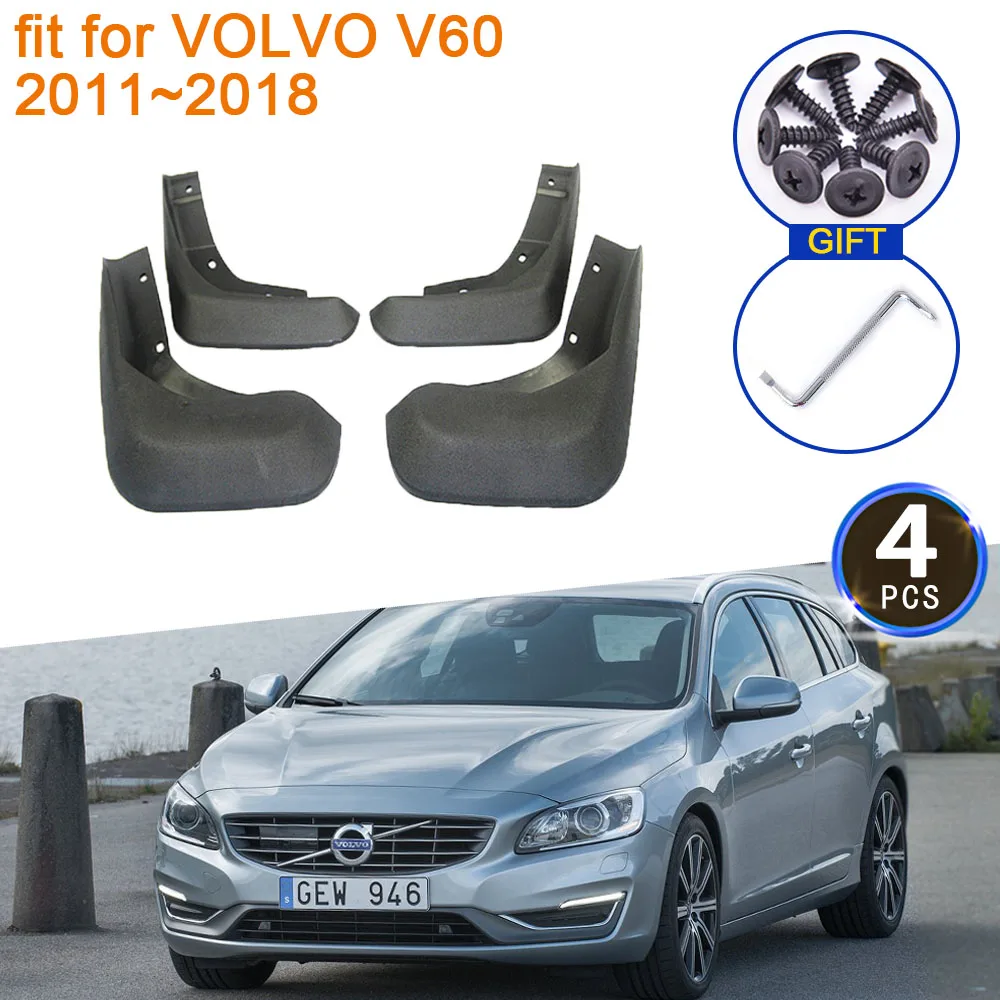 for-VOLVO-V60-2011-2012-2013-2014-2015-2016-2017-2018-Mud-Flaps ...