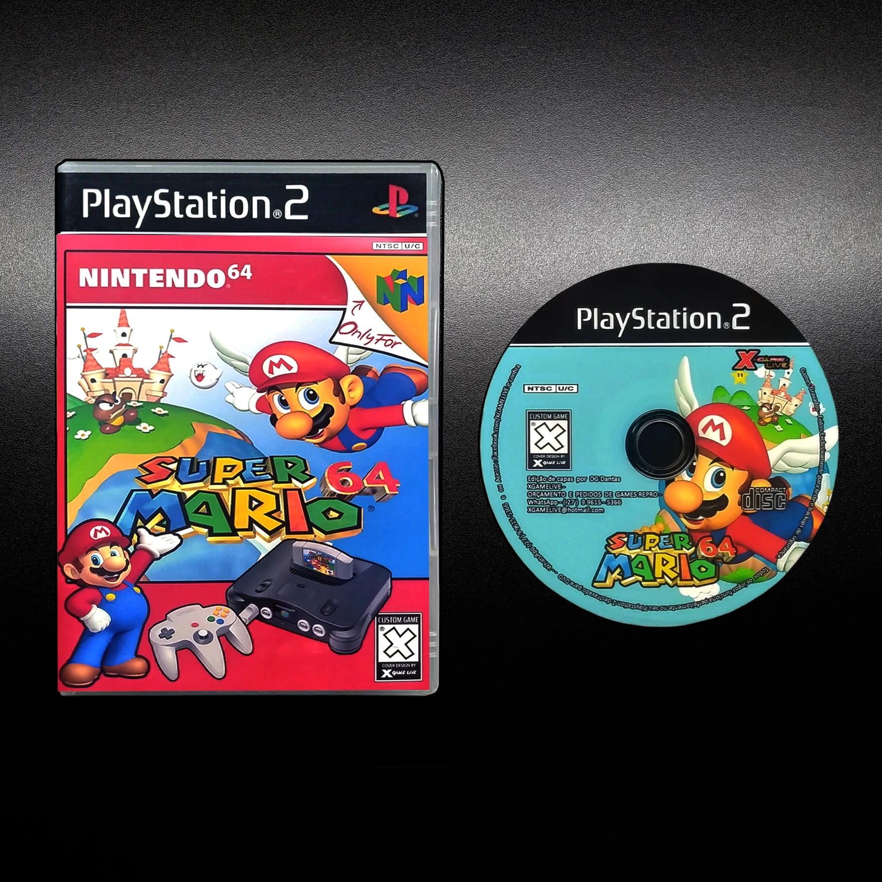 Super MARI8 64 Portugu s Ps2 Game Repro Play 2 Patch Copy Reproduction