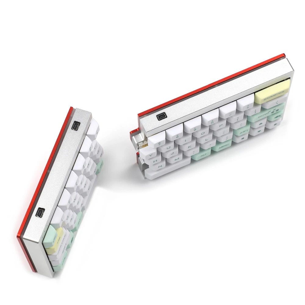 Ymdk Split 64 Sp64 Cnc Aluminum Case Plate Hot Socket Hot Swap Pcb Underglow Rgb Fully ...