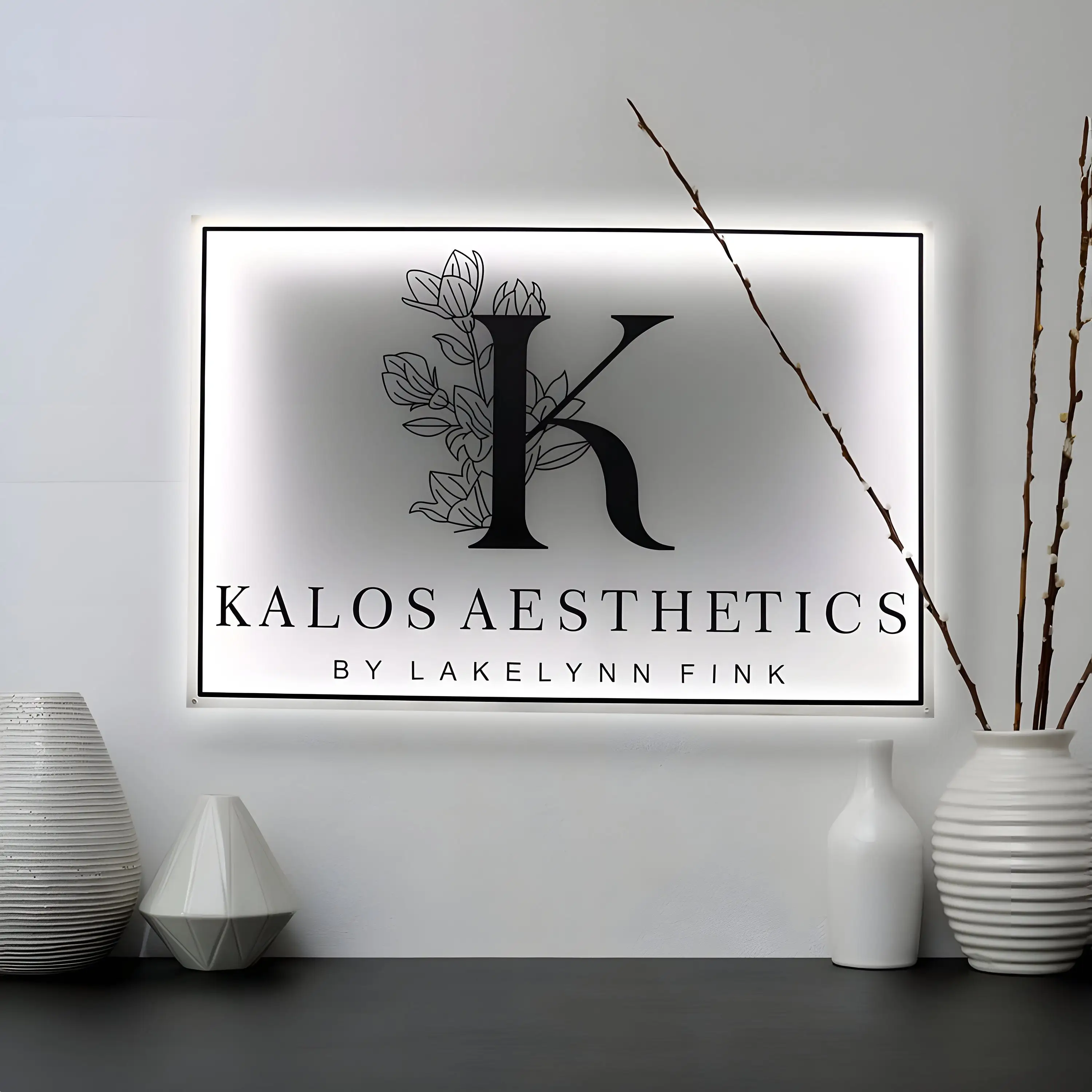 Custom-3D-Acrylic-Backlit-Business-Sign-Salon-Logo-LED-Bar-Signage-Hair ...