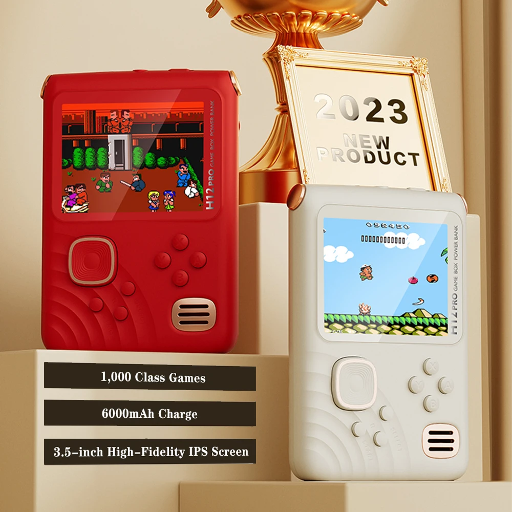 3.5 Inch IPS Screen Handheld Game Console with Power Bank Retro Game Player 1000 Classic Games TV Projection Support AliExpress