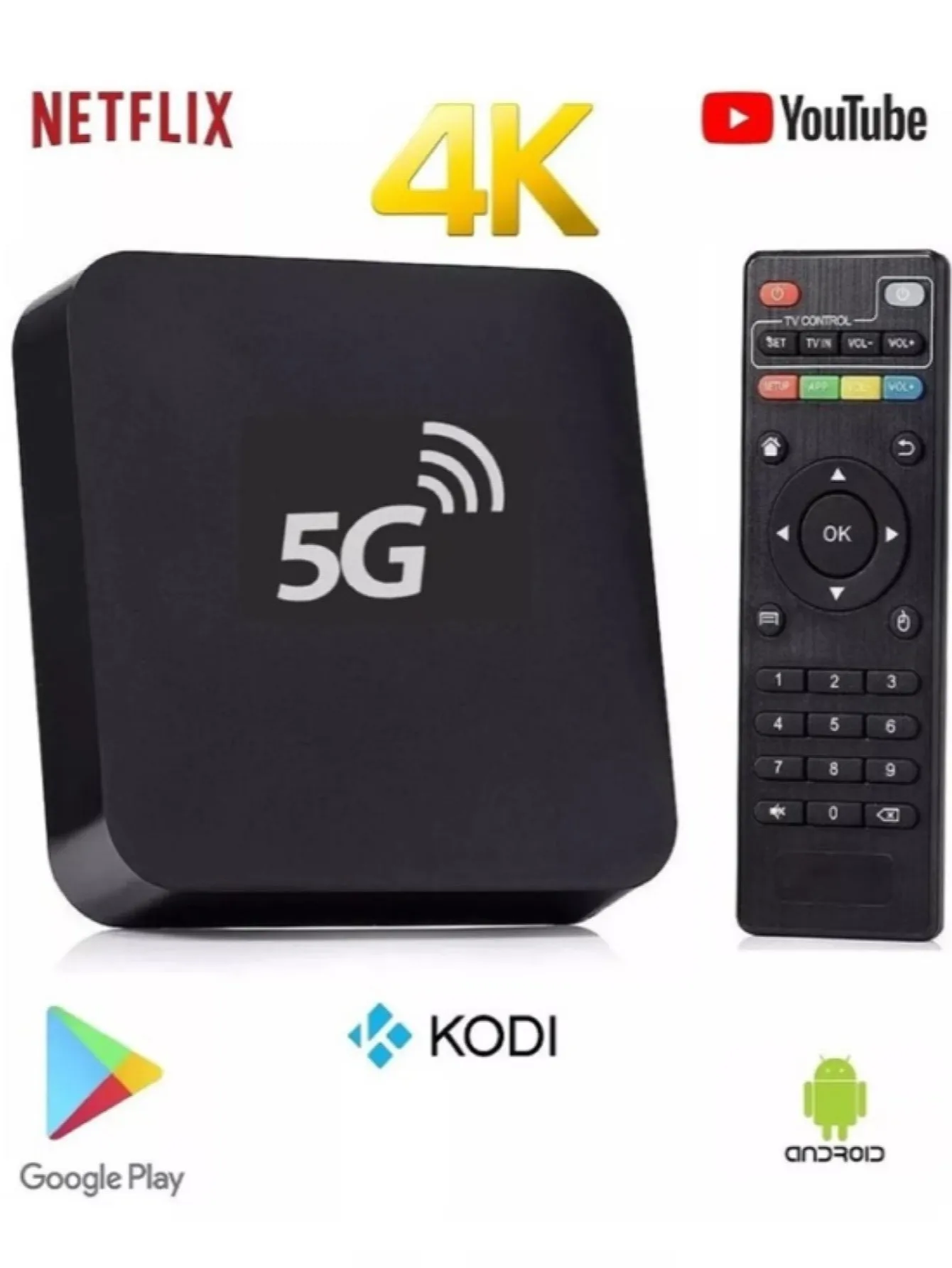 Android 11.1 Smart TV Box com Wi-Fi, Caixa de Internet 5G, Instalação ...