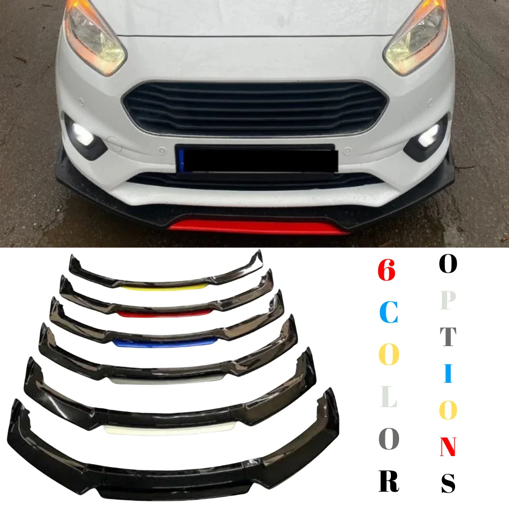 4-Piece-Front-Bumper-Lip-For-Ford-Tourneo-Courier-2014-2023-Car ...