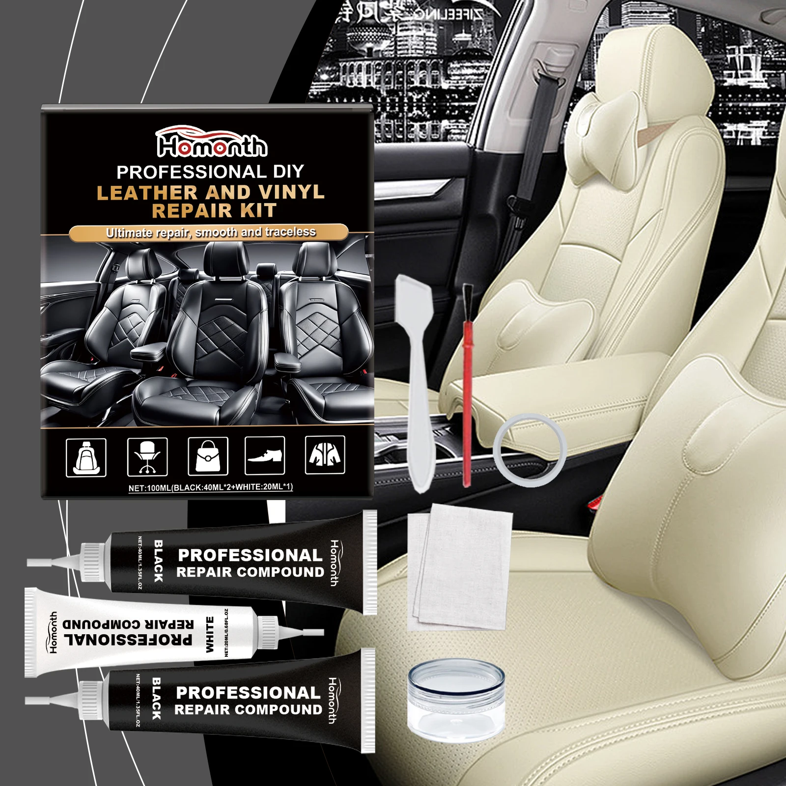 Car-Leather-Seat-Repair-Kit-Furniture-Sofa-Seat-Car-Interior-Repair-and ...