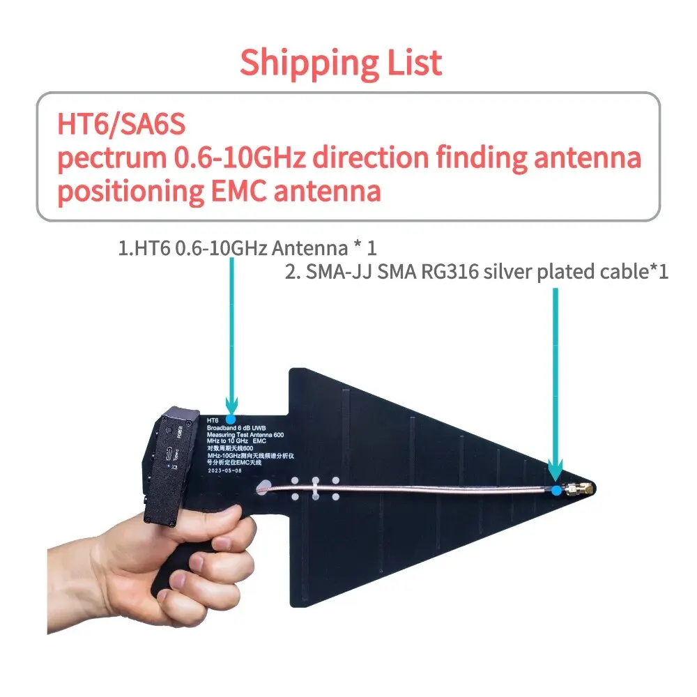 HT6-50Ohm-Suitable-For-SA6-Spectrum-Analyzer-Broadband-Antenna-5W ...