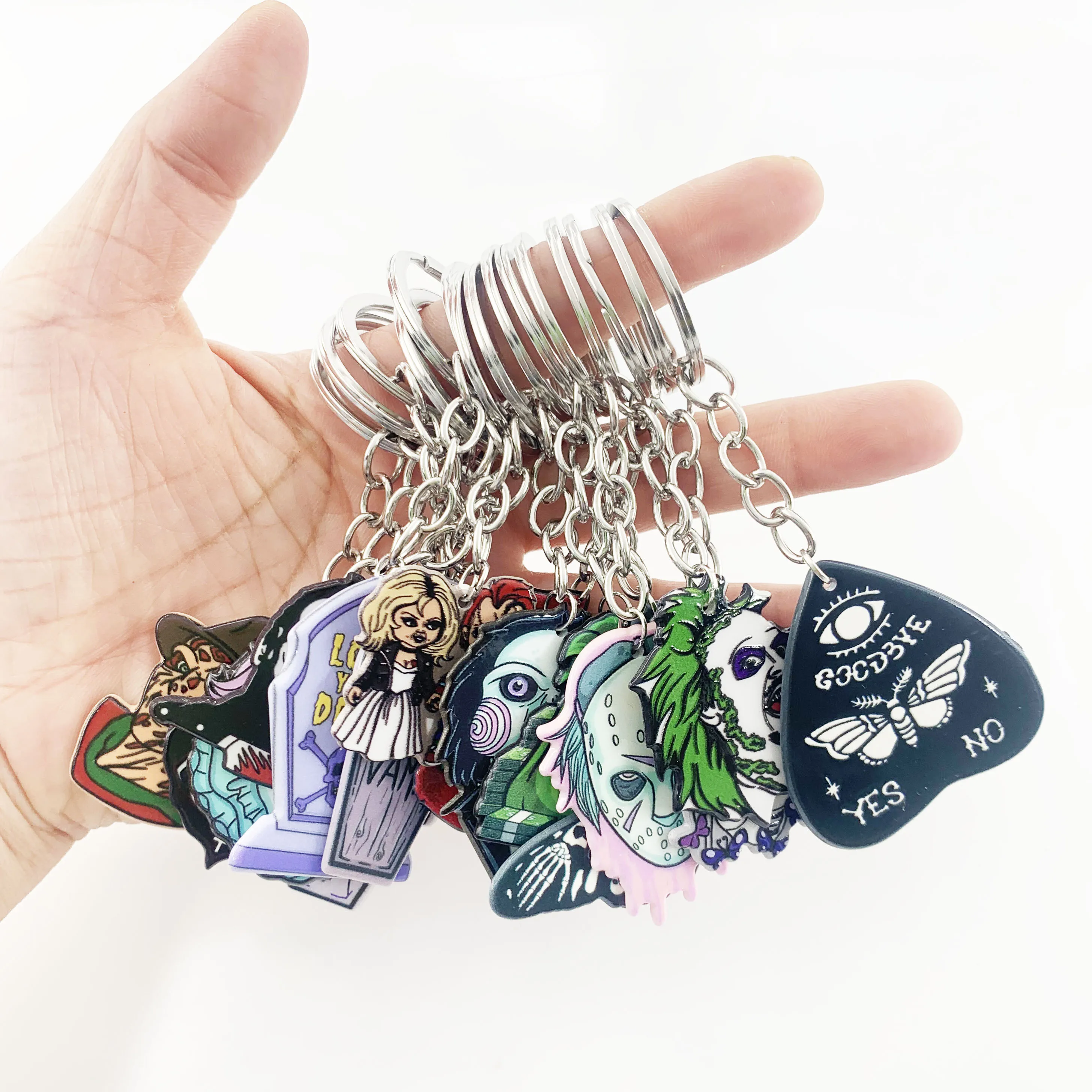 RIP Dollar Resin Keychain Cute Rose Money Horror Demon For Women Men ...