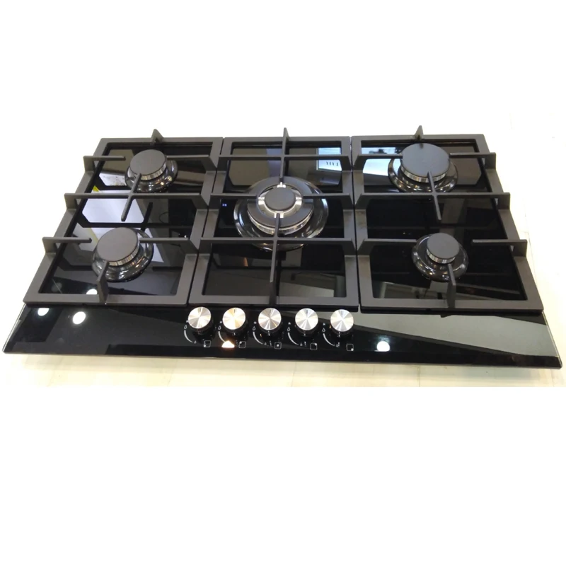 House Stove Built in Fierce Fire Cooker With Oven 5 Burner 87CM Stir ...