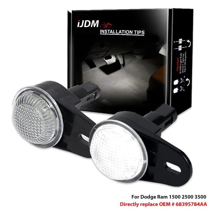 2x-LED-Interior-Courtesy-Footwell-Lights-Under-Dashboard-Floor-Lamp-For ...