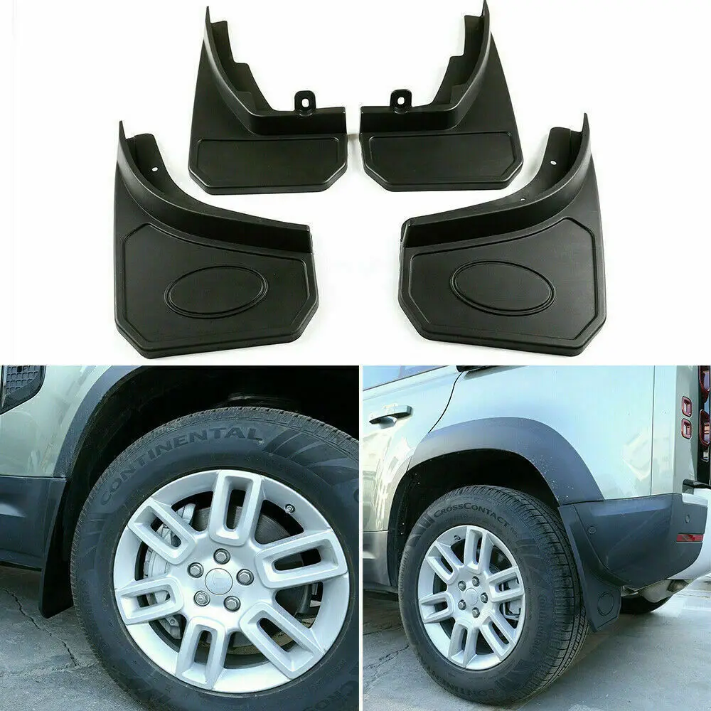 Front Rear Mud Flaps Mud Guards For Land Rover Defender 110 90 L663 ...