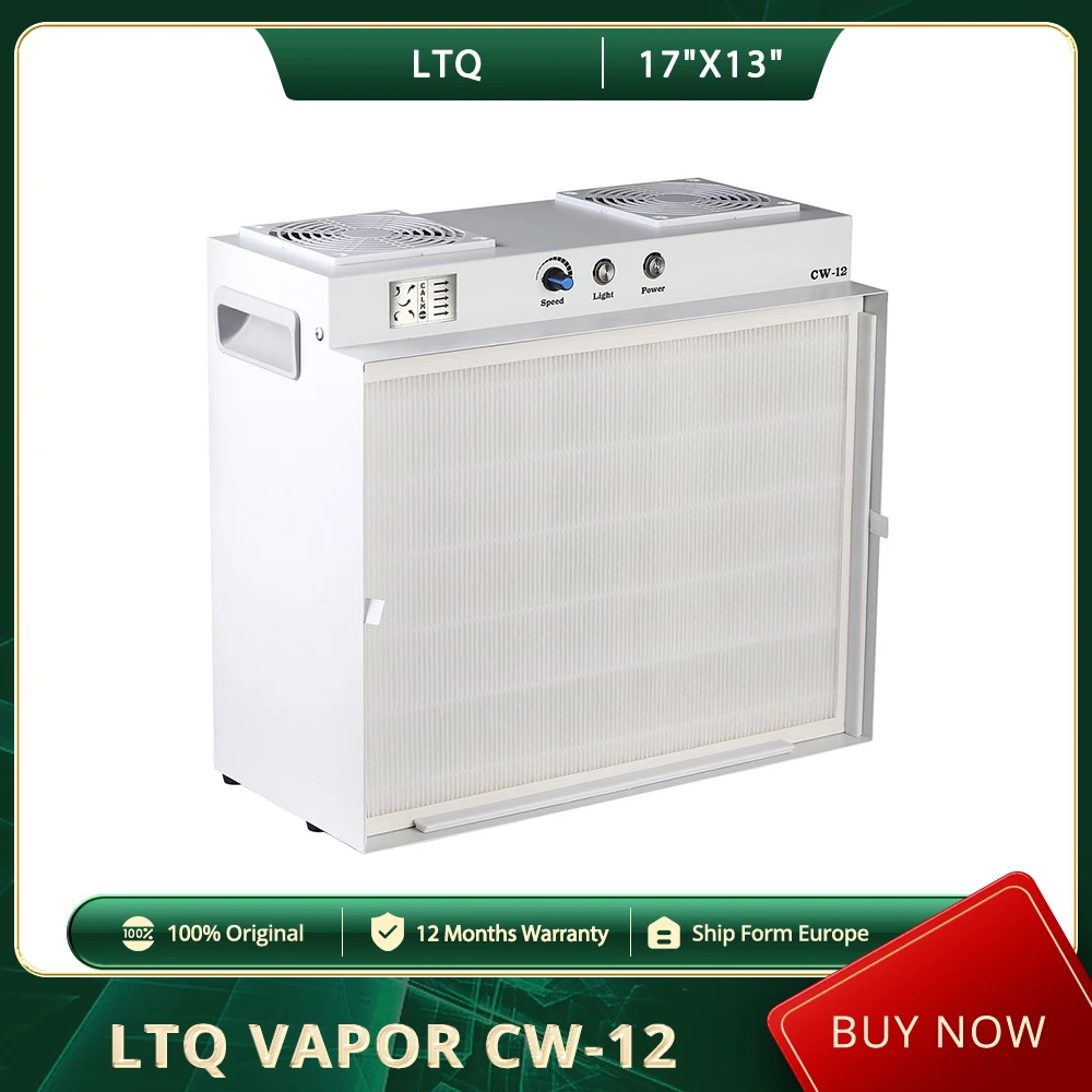 LTQ VAPOR CW-12 Laminar Flow Hood 17"x13" FFU Inoculation Box Fan ...