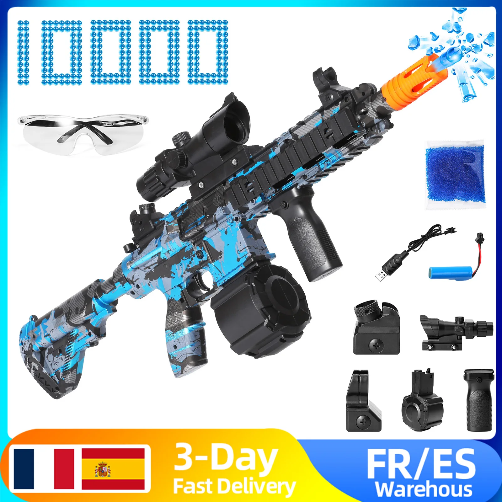 New-Electric-Manual-2-IN-1-Gel-Splatter-Automatic-Splatter-Paintball ...