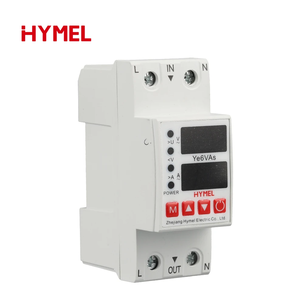 DIN Rail 230V Adjustable over And under Voltage Protective Relay Device ...
