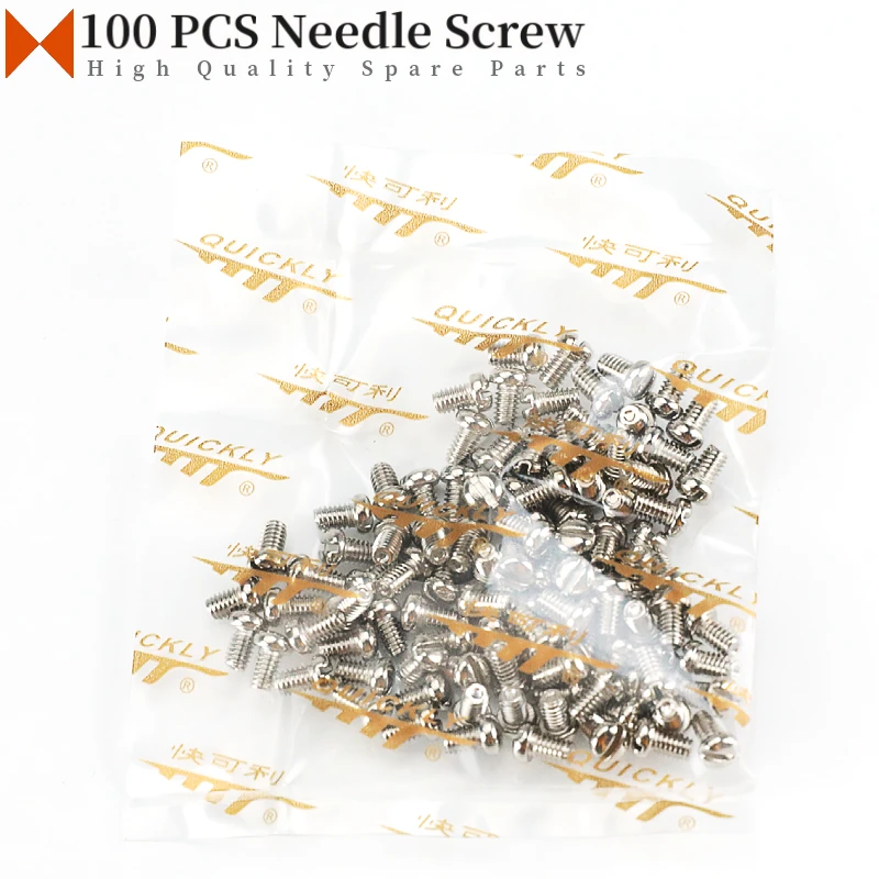 100 PCS Needle Set Screw Fit JUKI DDL-5550, 8500, 8700, LK-1900, LBH-781 Brother S7200, DB2-B795 ...
