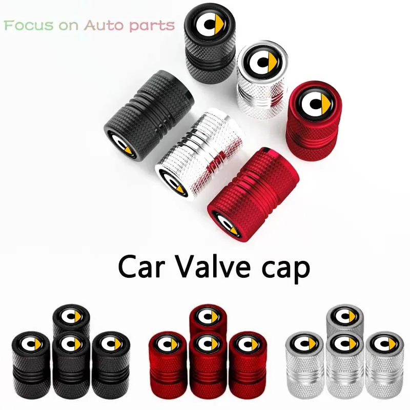 Aluminum-Alloy-4Pcs-Set-Car-Metal-Wheel-Tire-Valve-Caps-Dust-Capwith ...