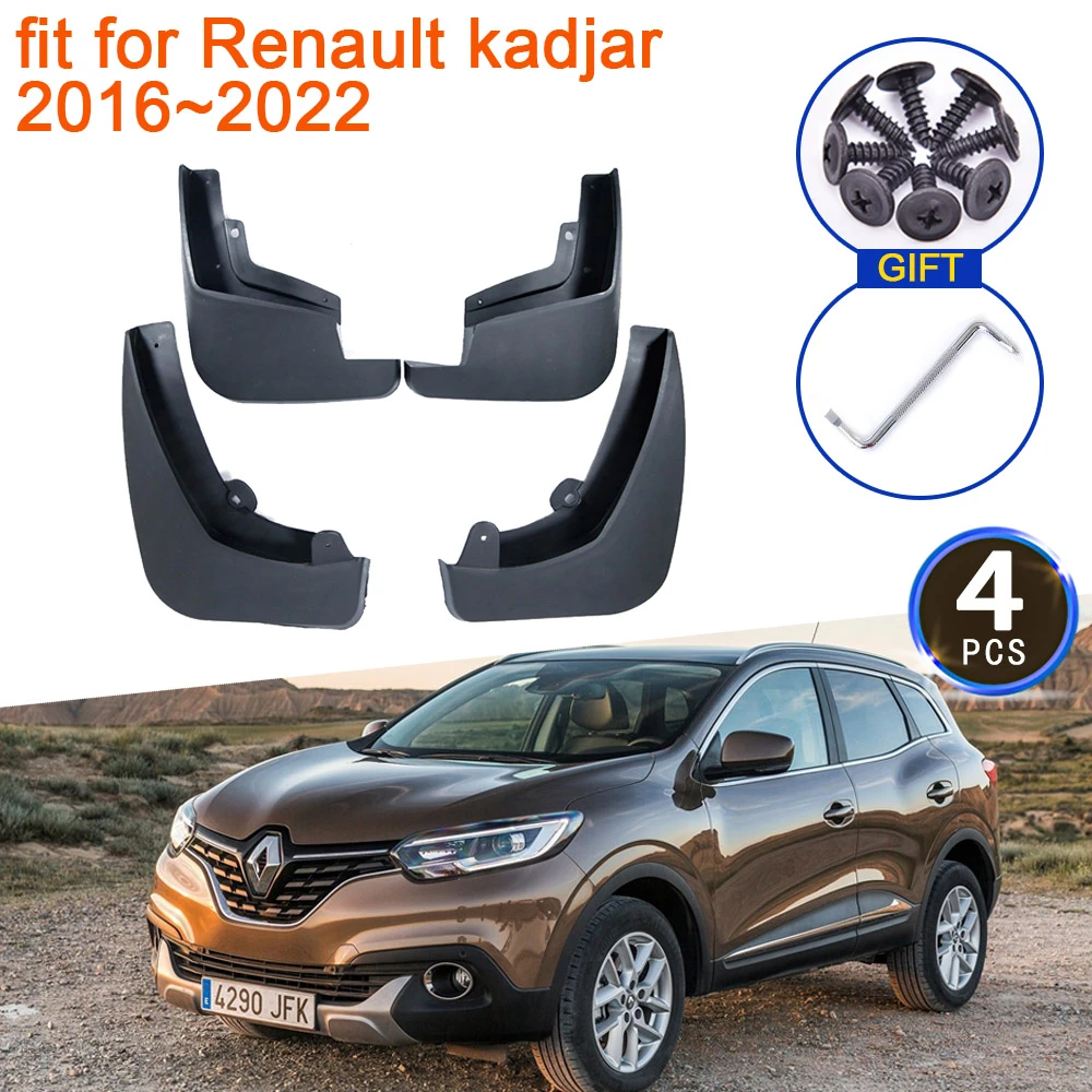 4x for Renault Kadjar 2016 2017 2018 2019 2020 2021 2022 Mud Guard ...