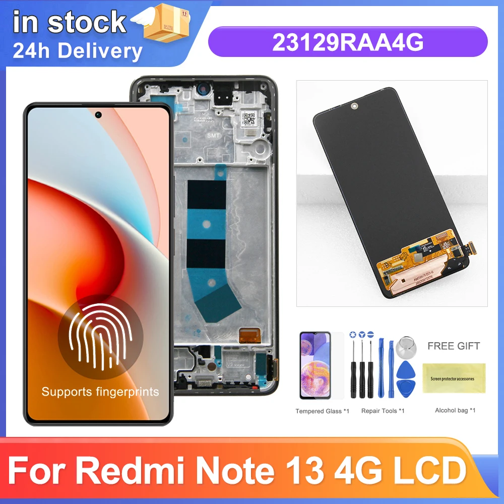 Display-Screen-for-Xiaomi-Redmi-Note-13-4G-23129RAA4G-23124RA7EO-Lcd ...