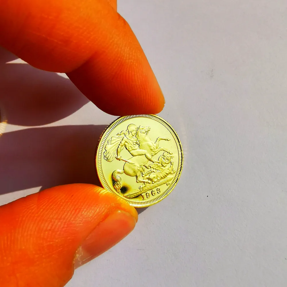 1963 (Queen Elizabeth II) Gold Sovereign Mint Coin Collect 22mm*1.8mm ...