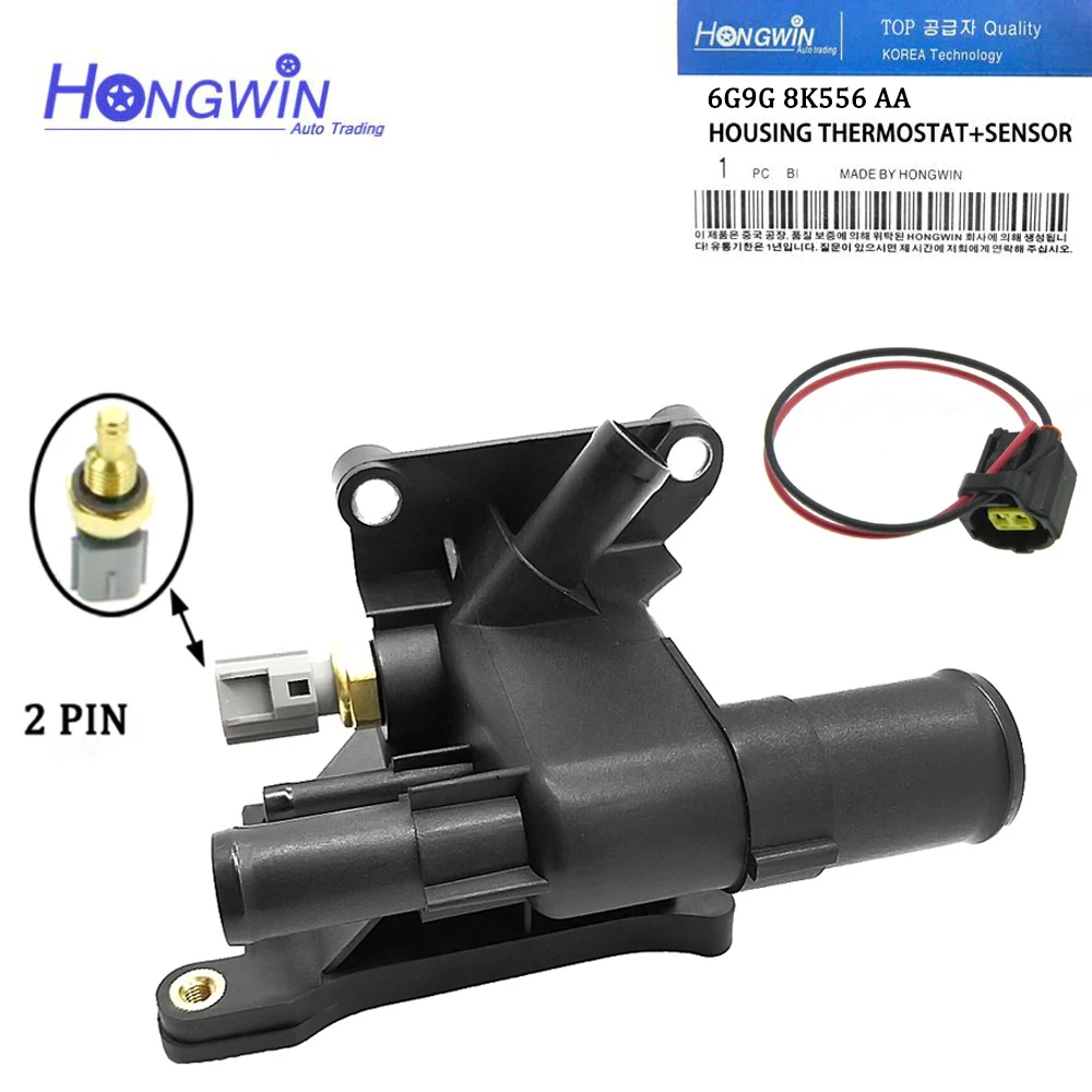 6G9G-8K556-AA-Engine-Cooling-Thermostat-Water-Outlet-Sensor-For-Ford ...
