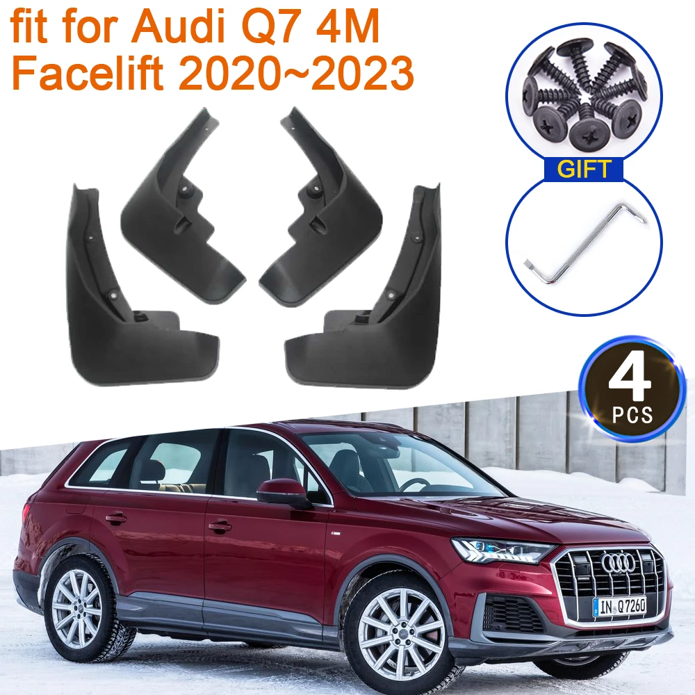 4x For Audi Q7 4m Facelift 2020 2021 2022 2023 Mudguard Rear Fenders ...