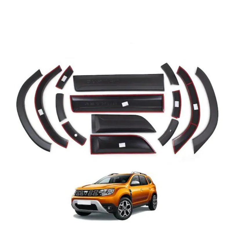 For Renault Dacia Duster 2010-2017 12Pcs Set Wheel Arches And Moldings ...