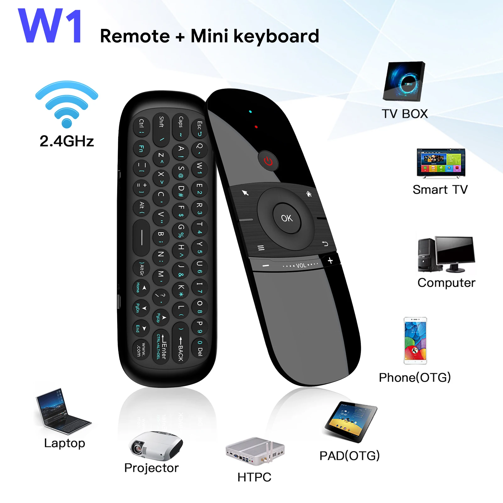Remote Control Keyboard Mouse Pad | Remote Control Keyboard Smart Tv ...