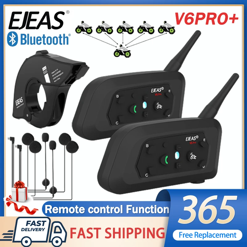 EJEAS-V6-PRO-PLUS-Bluetooth-Motorcycle-Helmet-Intercom-Headset-Support ...