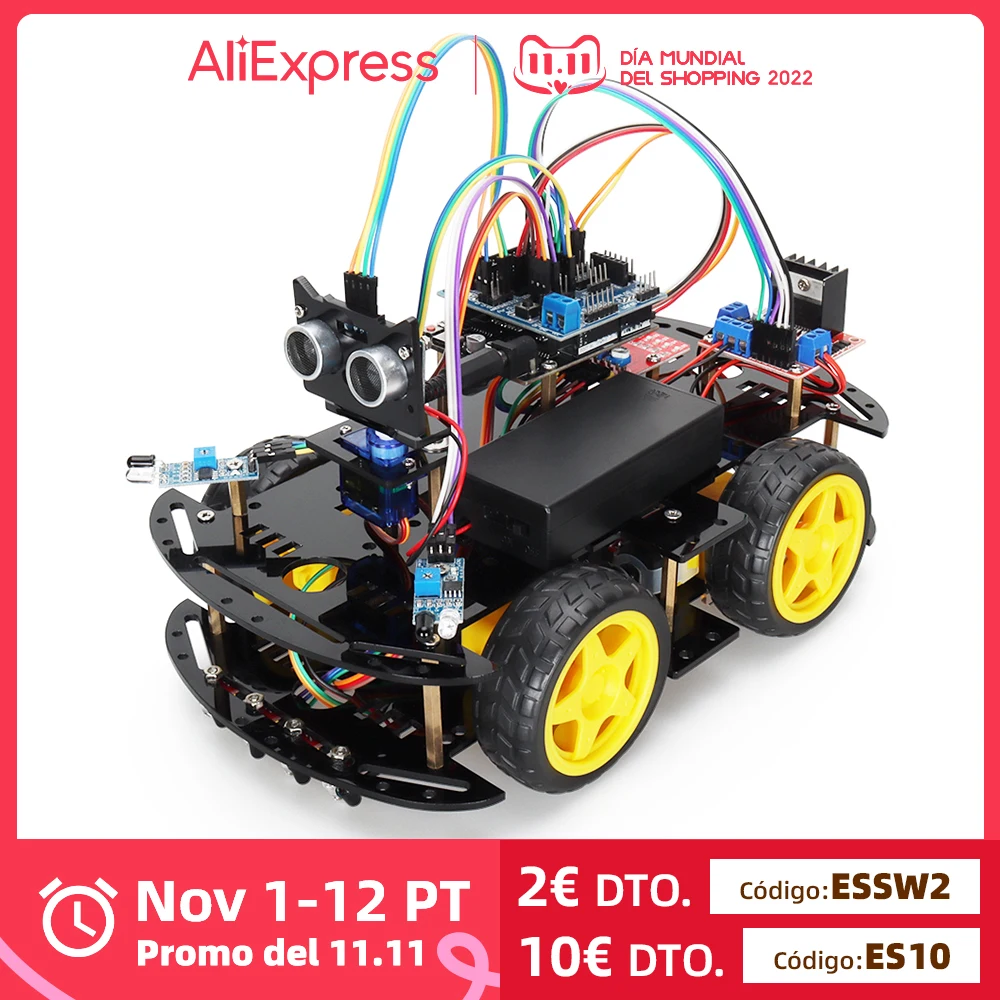 Kit de Iniciación de Robot Todoterreno con Manual Electrónico ...