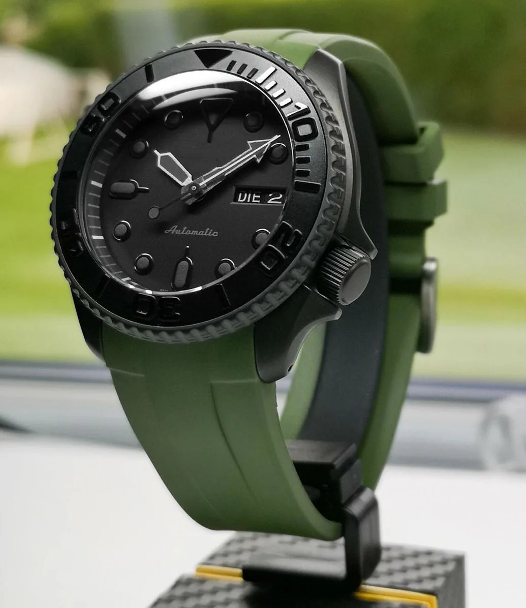 Men's Mechanical Watch Nh35 Automatic Movement Sapphire Crystal Case ...