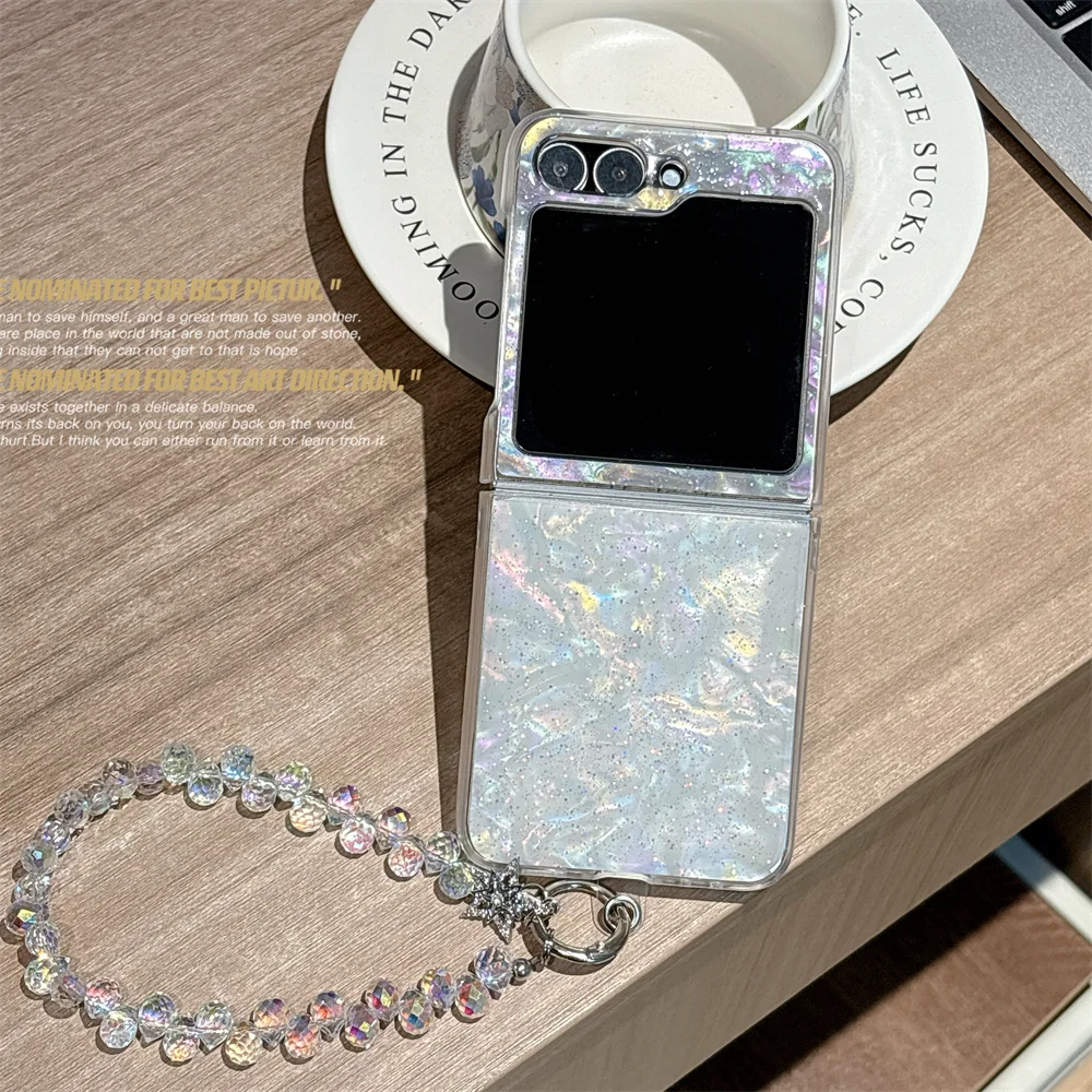 Fashion shell pattern glitter phone case for Samsung Galaxy Z Flip 7 Z ...