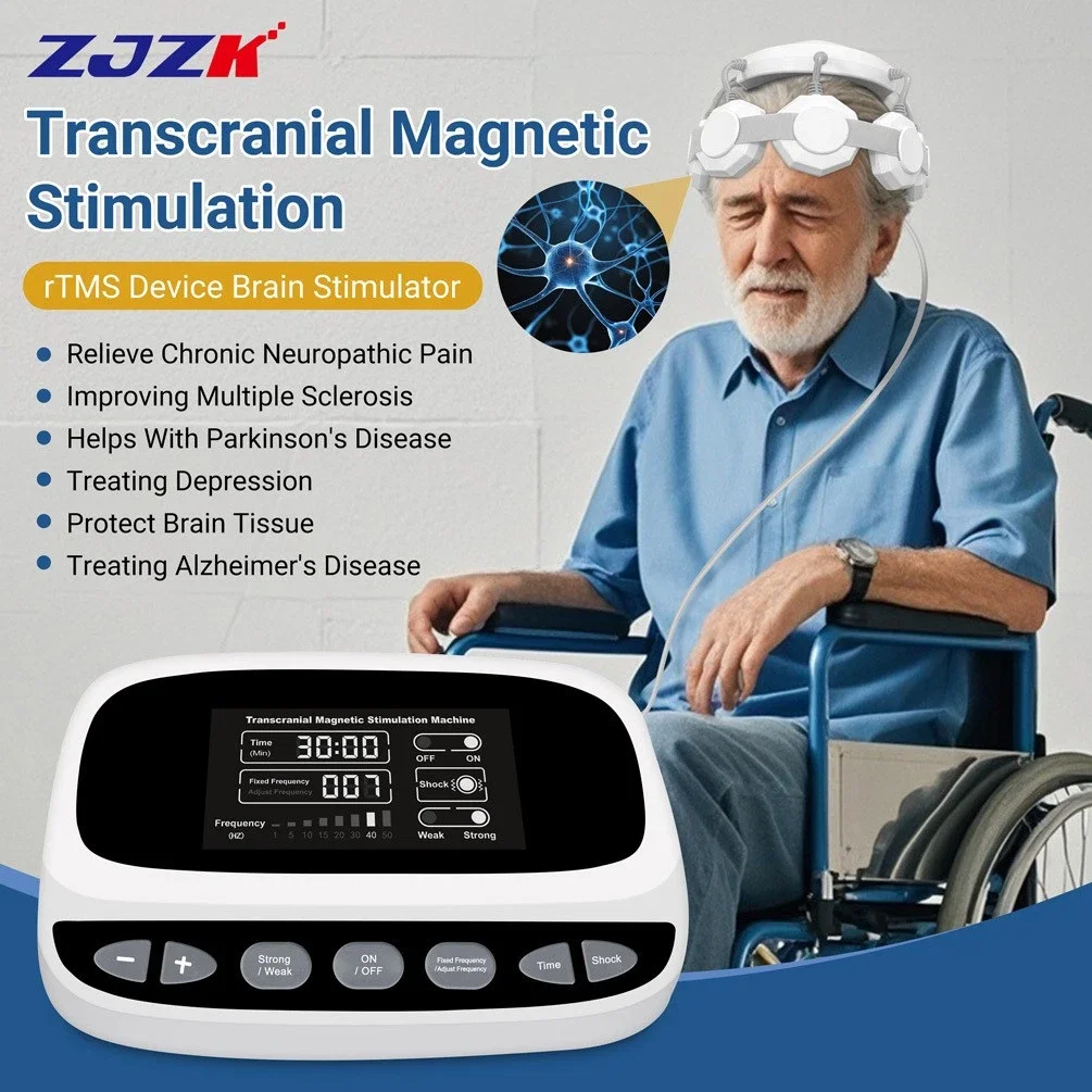 ZJZK RTMS Brain Stimulator Magnetic Therapy Device for Depression ...
