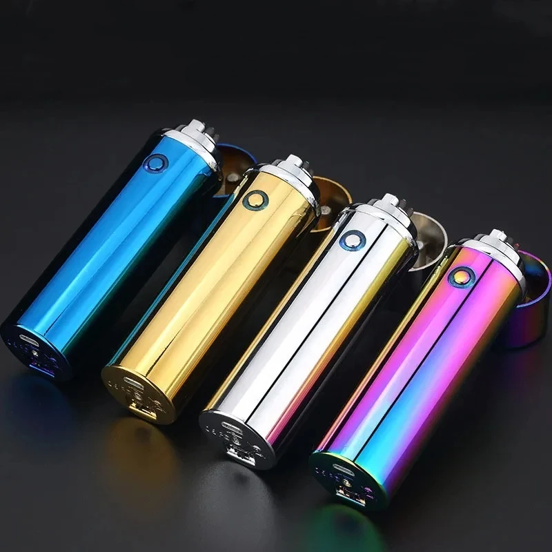 New-Windproof-Pulse-Flameless-Six-Arc-Electric-Metal-Lighter-Kitchen ...
