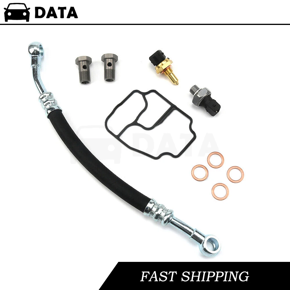 For-BMW-Engine-Oil-Filter-Housing-Gasket-Oil-Pressure-Switch-Sensor ...