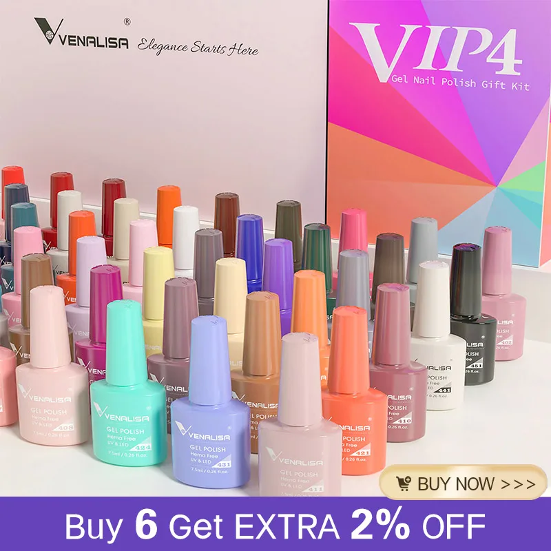 VENALISA – vernis à ongles Pastel VIP4, Semi Permanent, à tremper, UV ...