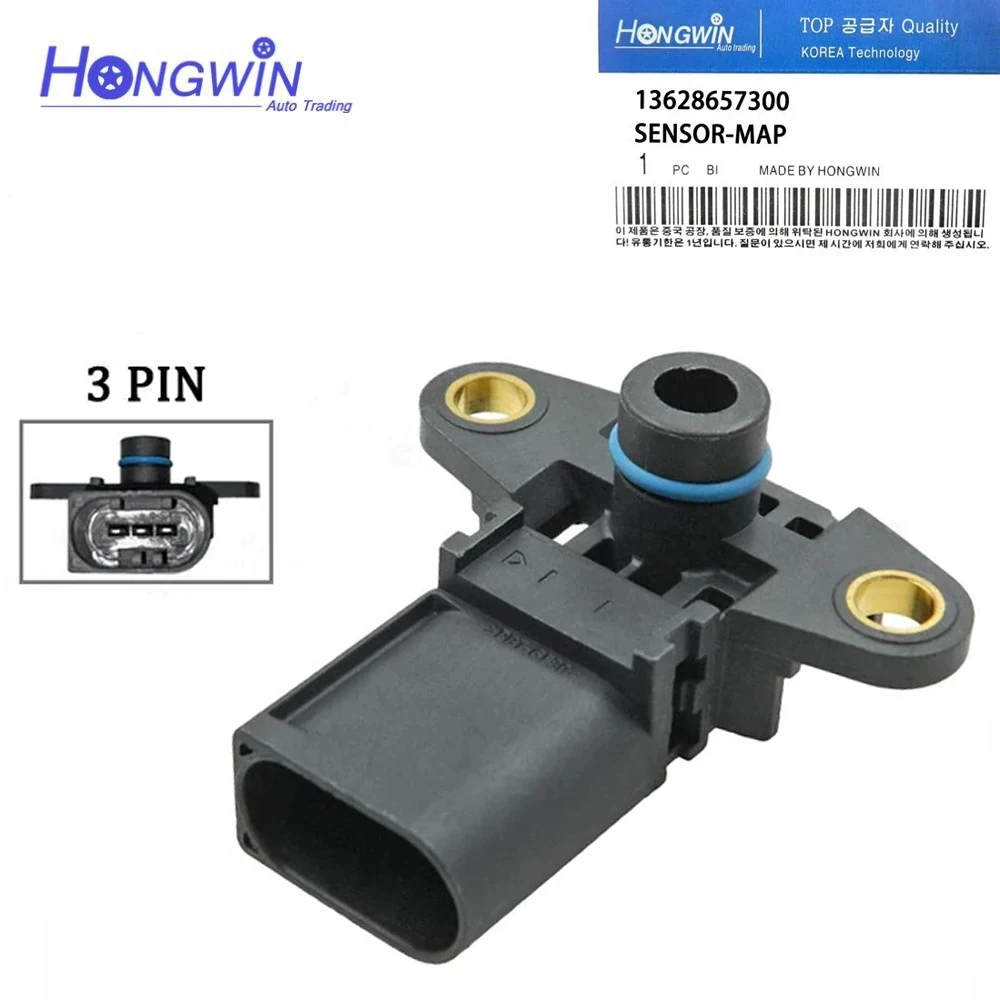 13628657300 13627542623 Intake Manifold Air Pressure MAP Sensor For BMW ...