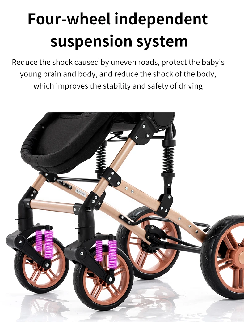 Four Wheels Stroller | 3 1 Baby Stroller | Stroller Car | Baby Walker ...