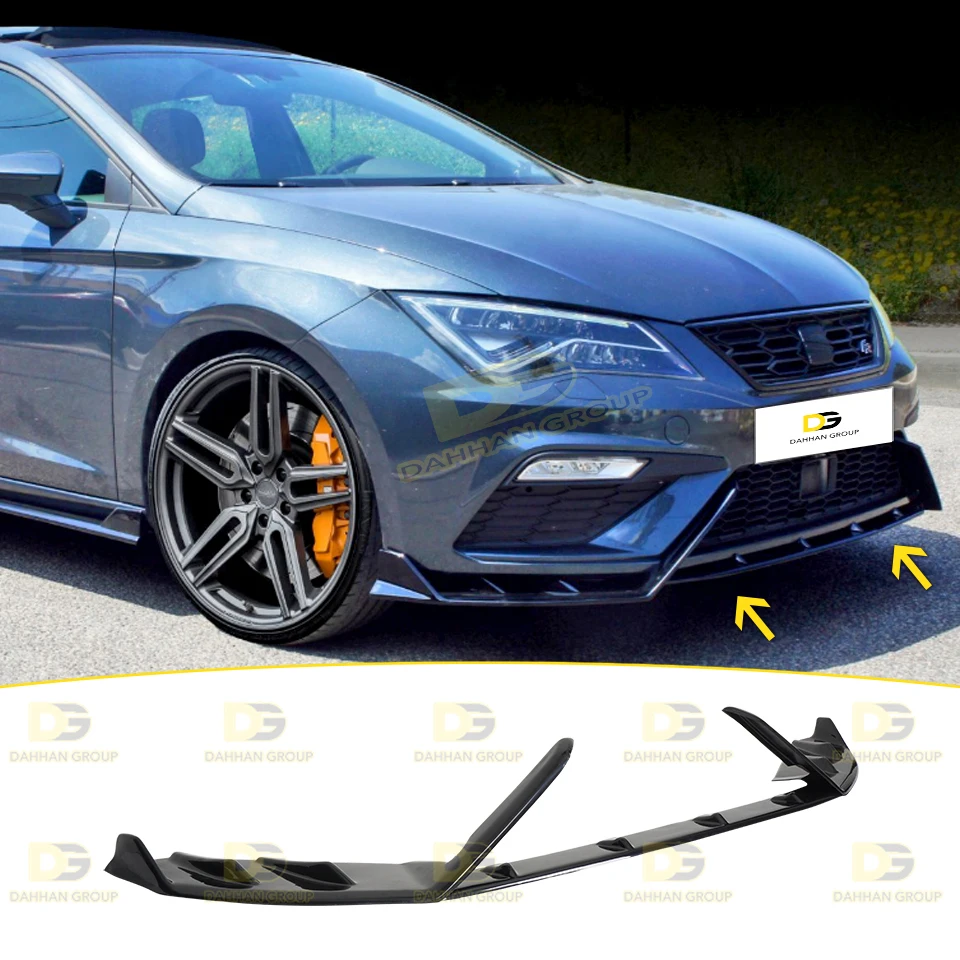 Seat-Leon-MK3-5-2017-2020-LENZ-Design-3-Pieces-Front-Splitter-Lip-Blade ...