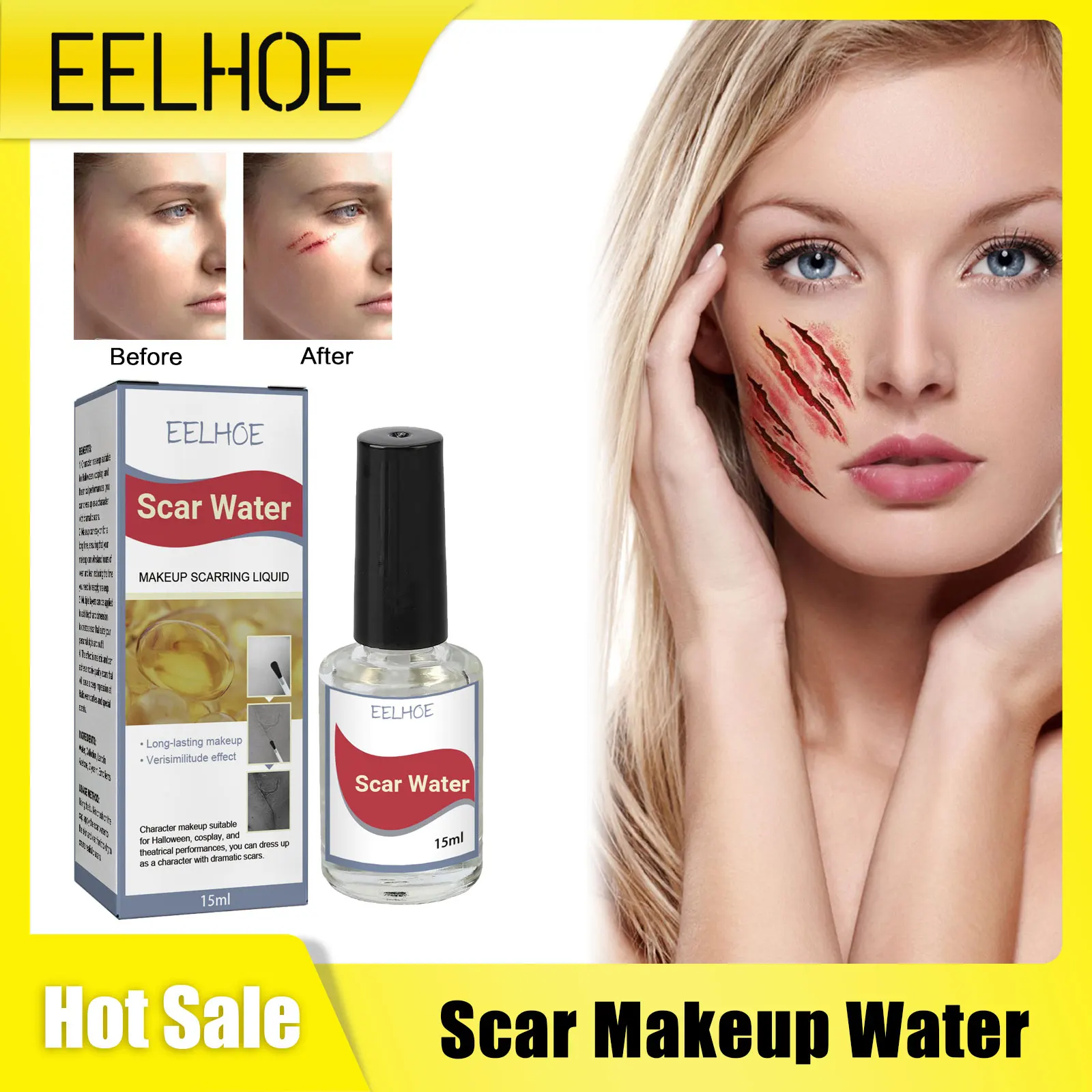 Fake-Wound-Scar-Making-Liquid-Face-Body-Skin-Simulation-Professional ...