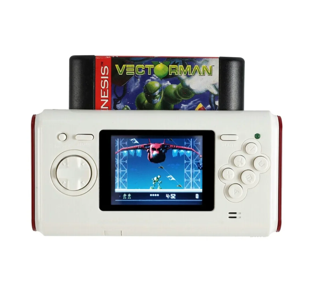 MD Compatible 16BIT POCKET MD MegaDrive White Mini Game Console