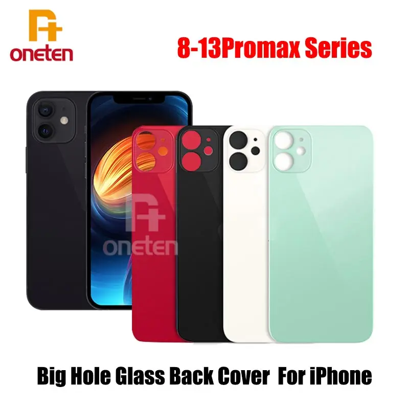 1pcs-Big-Hole-Back-Cover-Glass-Replacement-For-iPhone-8-8P-X-XS-XSM-XR ...