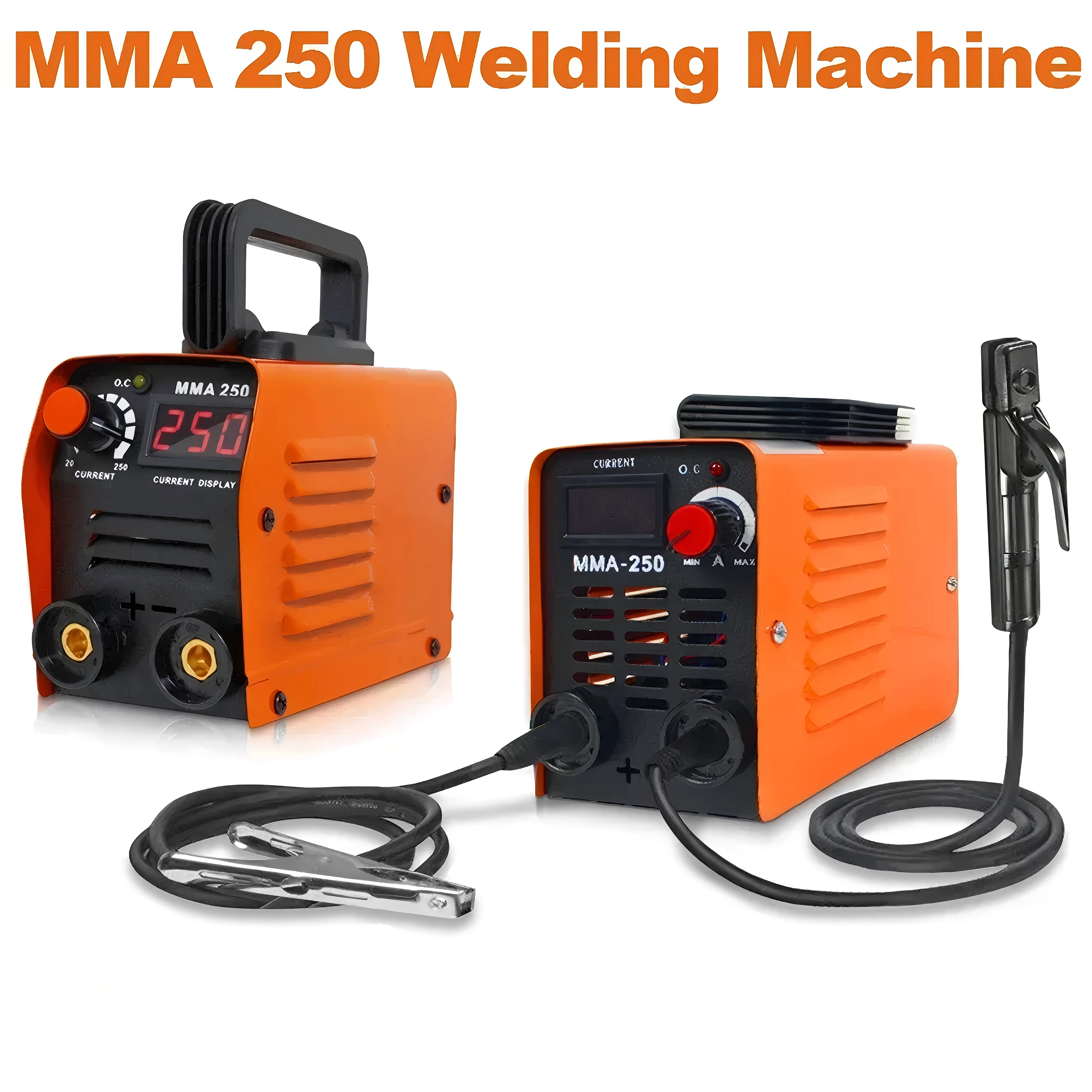 MMA-250 Portable Inverter Arc Welder Quick Arc Strike Anti-Stick ...