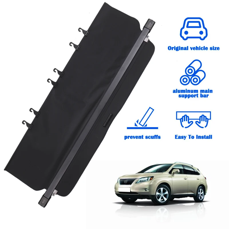 For Lexus Rx270 Cargo Cover Trunk Retractable Parcel Rack Waterproof ...